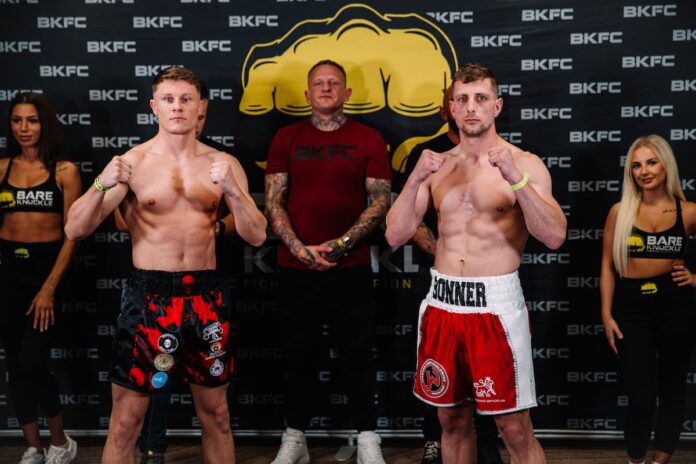 BKFC 68 weigh-in photos: Anthony Faulkner vs Dawid Oskar official in ...