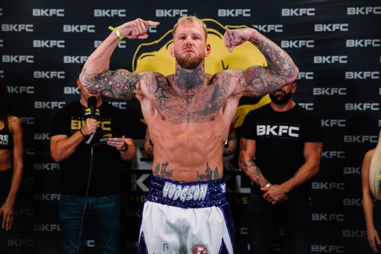 BKFC 68 weigh-in photos: Anthony Faulkner vs Dawid Oskar official in ...