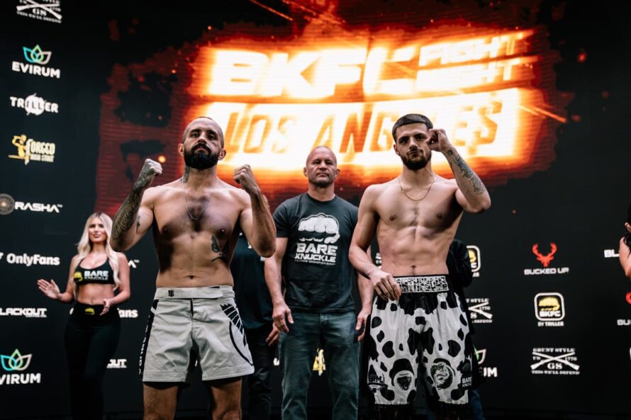 BKFC LA weigh-in photos: Ruben Warr vs Bovar Khanakov official - FIGHTMAG
