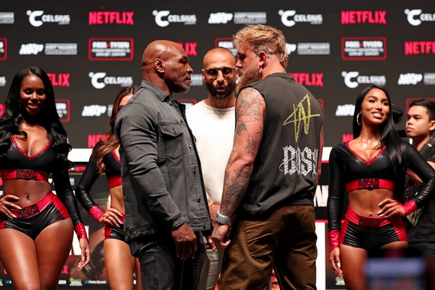 Photos: Jake Paul vs Mike Tyson final pre-fight press conference - FIGHTMAG
