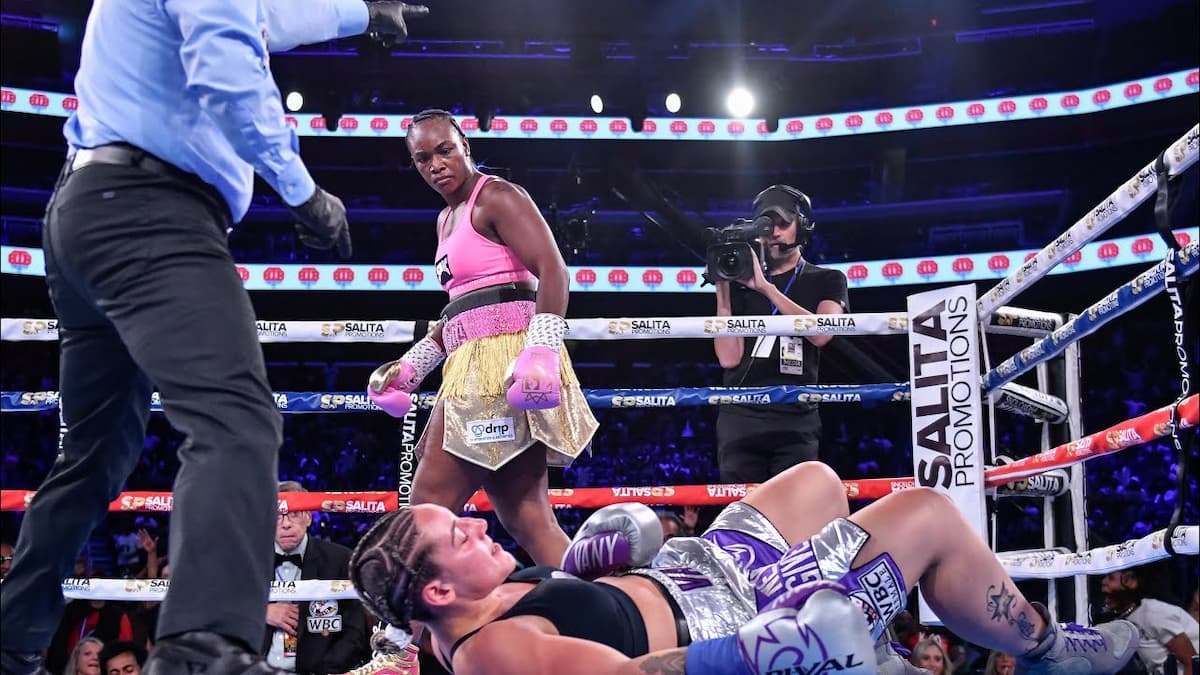Full fight video: Claressa Shields KO's Vanessa Lepage-Joanisse to ...