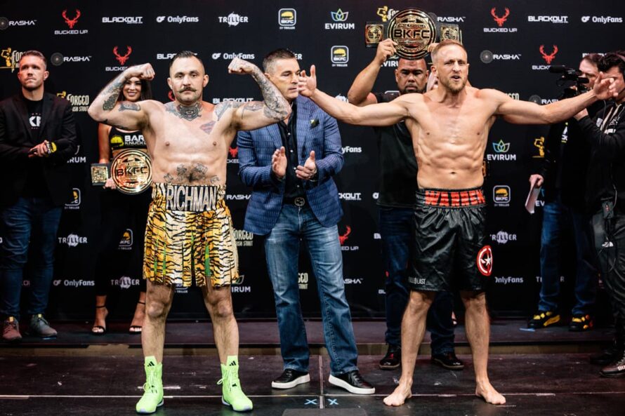 BKFC Hollywood weigh-in photos: Jared Warren vs Mike Richman for 185 ...