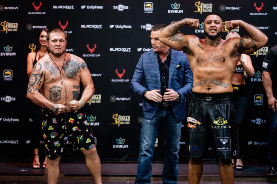 BKFC Hollywood weigh-in photos: Jared Warren vs Mike Richman for 185 ...