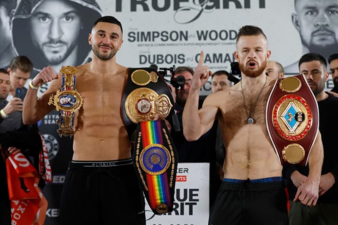 Photos: Callum Simpson vs Steed Woodall on weight in Sheffield, England ...