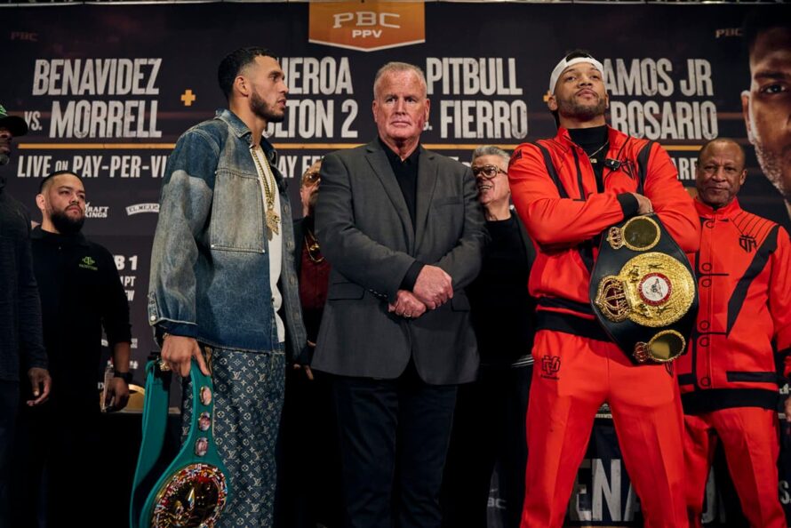 Photos: David Benavidez aims to 'hurt' David Morrell, who says 'Monster ...