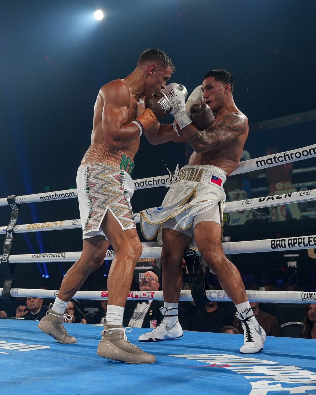 Photos: Jai Opetaia knocks out David Nyika in fourth round to retain ...