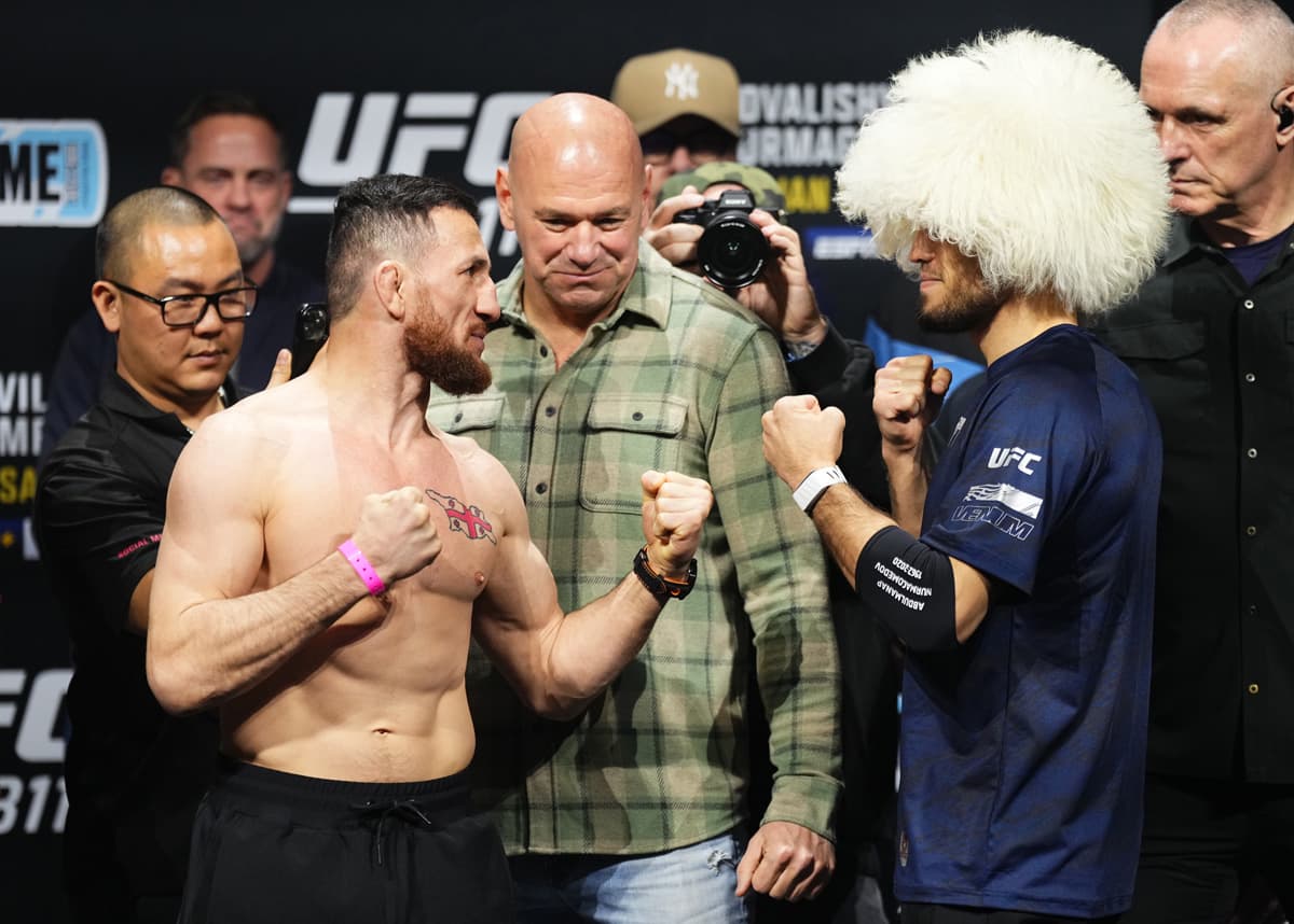 UFC 311 video: Ceremonial weigh-ins & fighter face-offs - FIGHTMAG