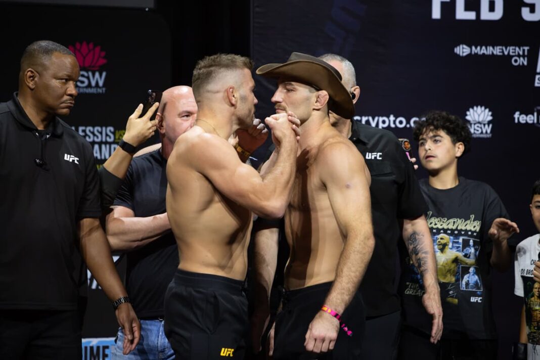 UFC 312 photos: Dricus du Plessis vs Sean Strickland on weight for 185 ...