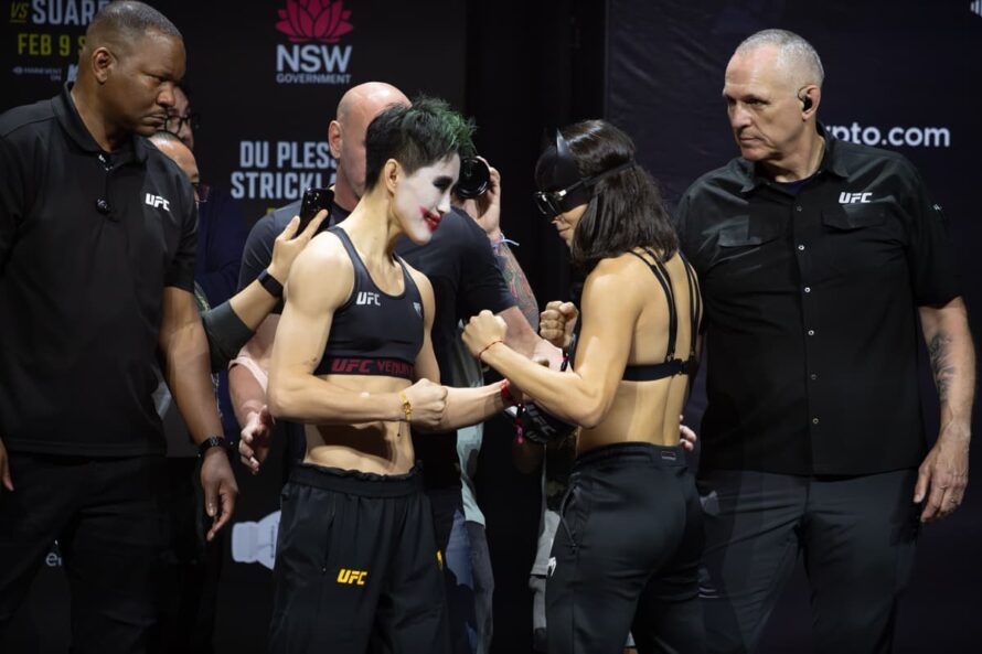 UFC 312 photos: Dricus du Plessis vs Sean Strickland on weight for 185 ...