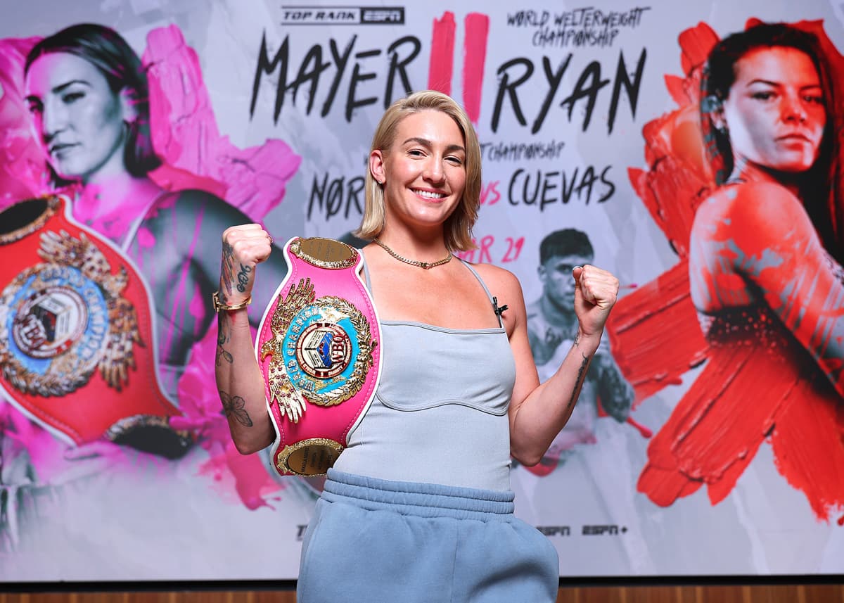 Photos: Mikaela Mayer & Sandy Ryan face off ahead of rematch - FIGHTMAG