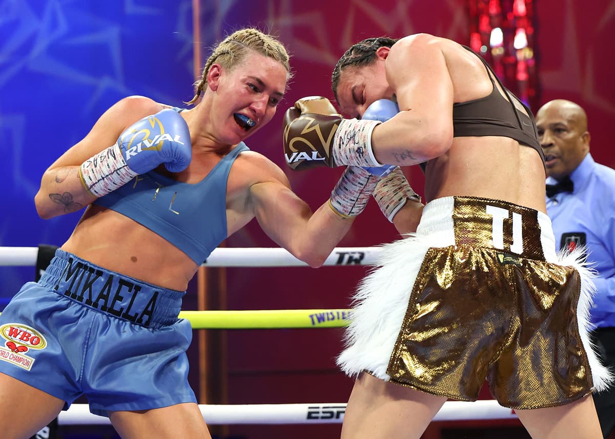 Mikaela Mayer vs Sandy Ryan 2 full fight video highlights - FIGHTMAG