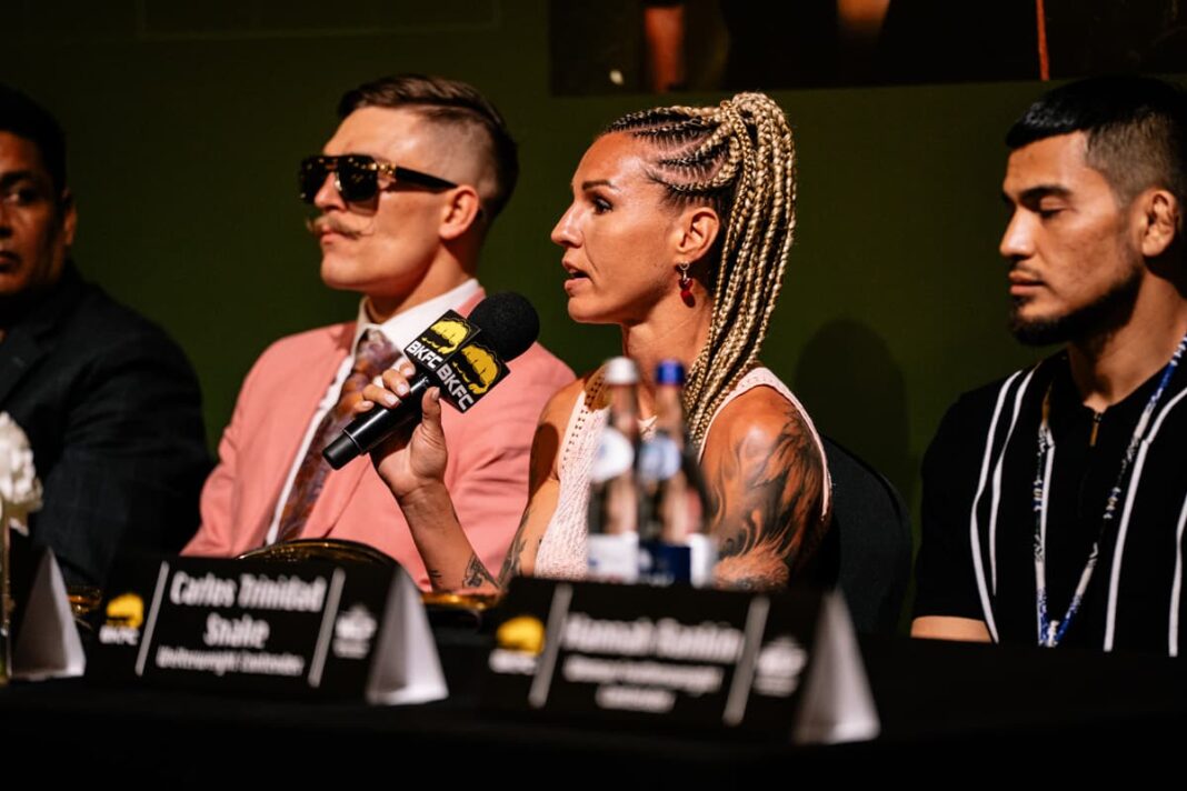 BKFC Dubai press conference photos: Trout faces Trinidad, Hart meets ...