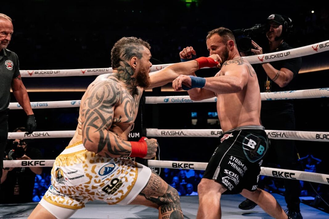 BKFC Omaha photos: Marcus Edwards dominates Dakota Cochrane in first ...