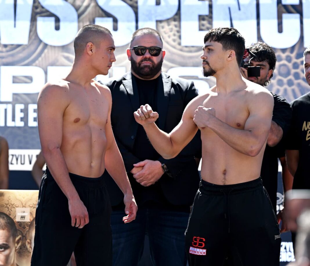 Photos: Tim Tszyu vs Joey Spencer on weight for 154 lbs bout in ...