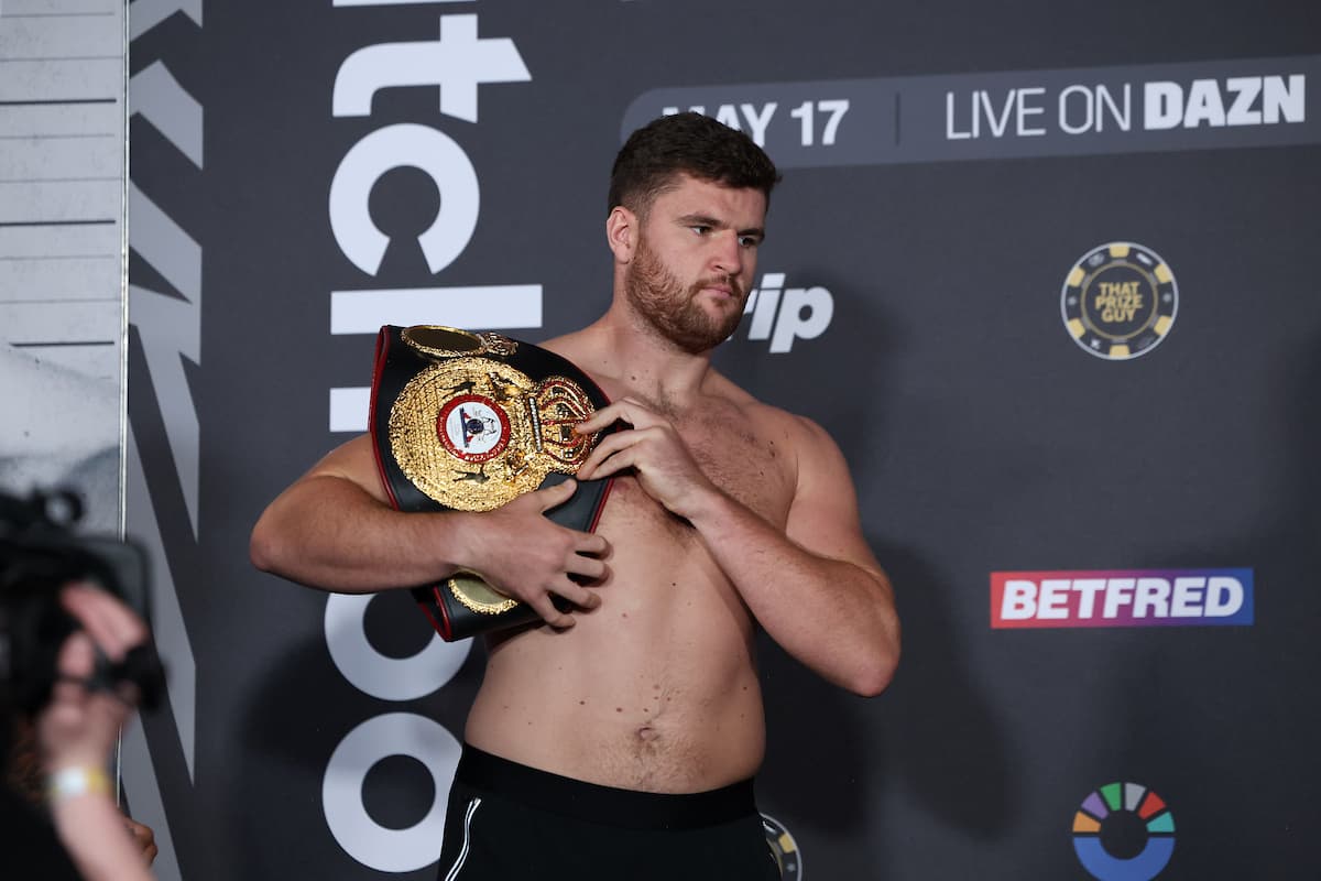 Photos: Johnny Fisher vs David Allen on weight for heavyweight rematch ...