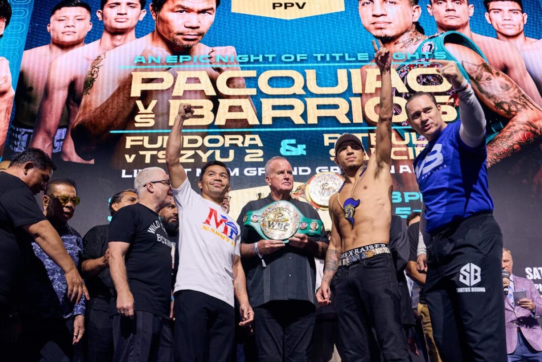 Live results: Manny Pacquiao and Mario Barrios fight to majority draw ...