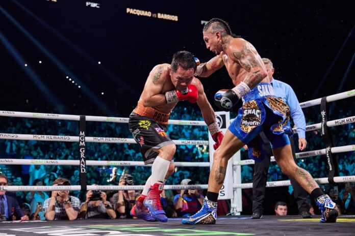 Photos: Mario Barrios draws Manny Pacquiao to retain title in Pacman's ...