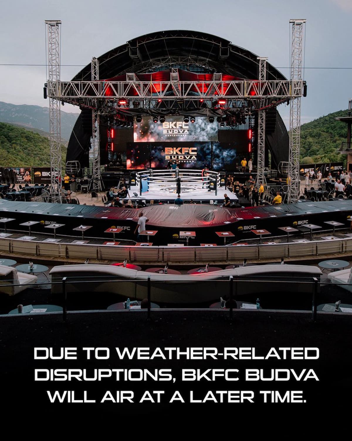 BKFC Budva live results: Event halted by storm - Bakocevic vs Ott ...