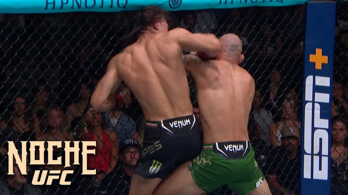 Noche UFC video: Lopes drops Silva with elbow, finishes with punches ...