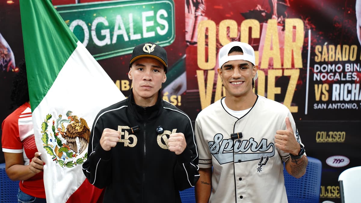 Photos: Oscar Valdez and Ricky Medina face off at press conference ...