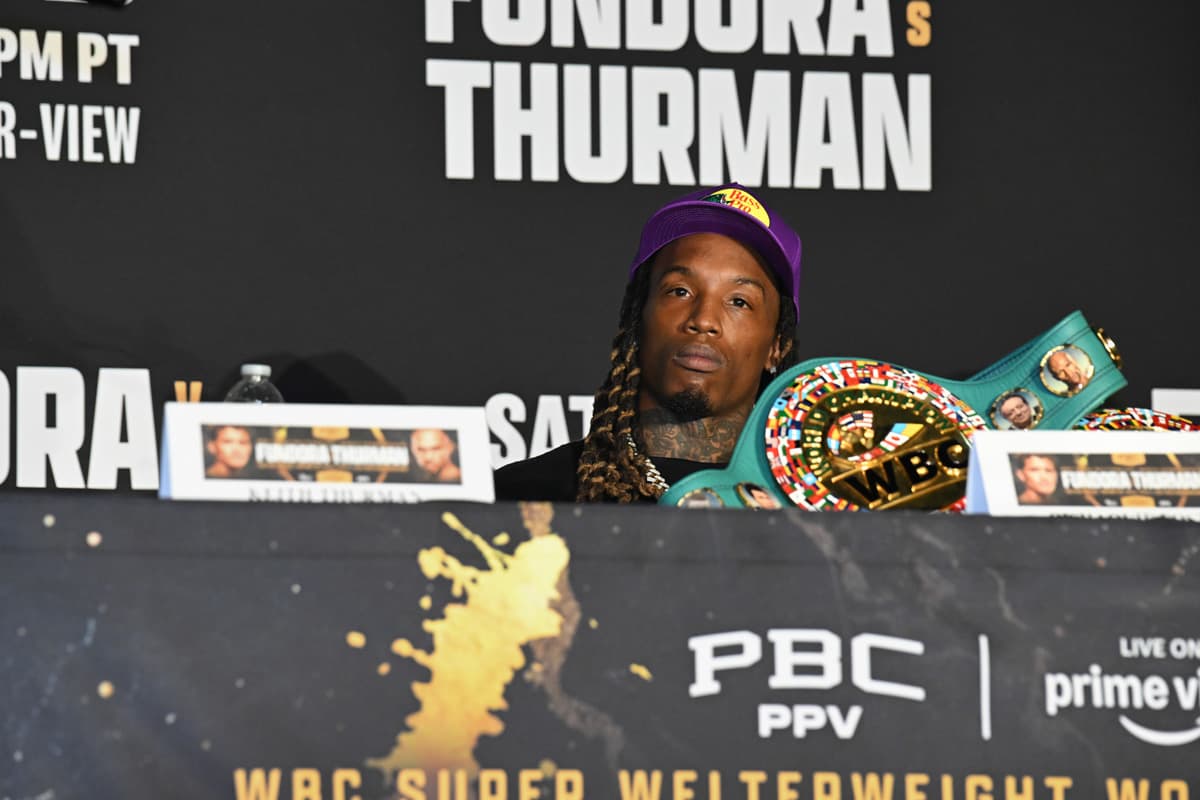 Photos: Sebastian Fundora and Keith Thurman face off at launch press ...