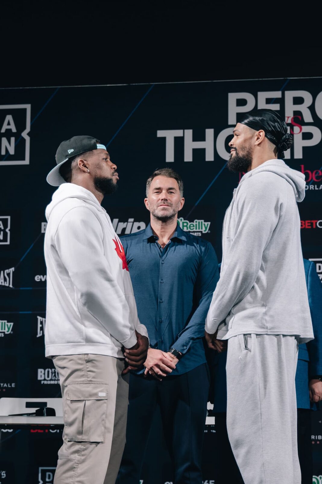 Photos: Pero and Thompson face off at press conference - FIGHTMAG