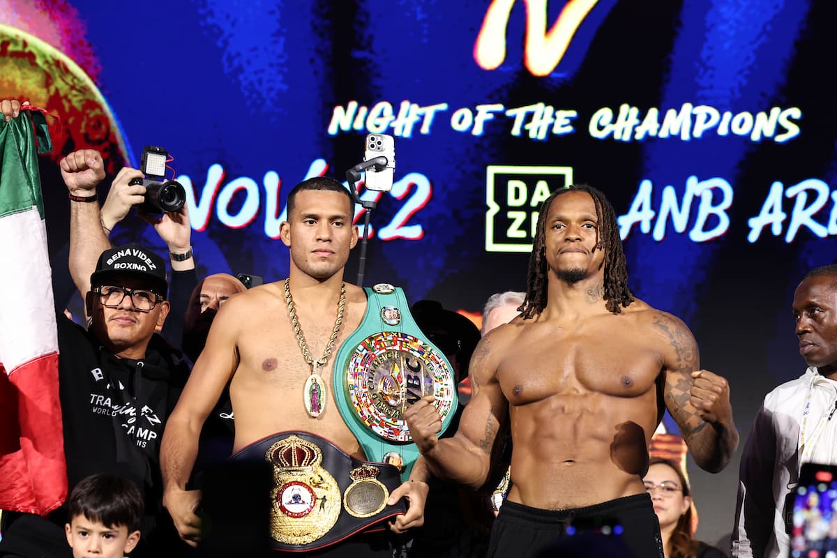Photos: Benavidez and Yarde make weight for 175-pound title - FIGHTMAG