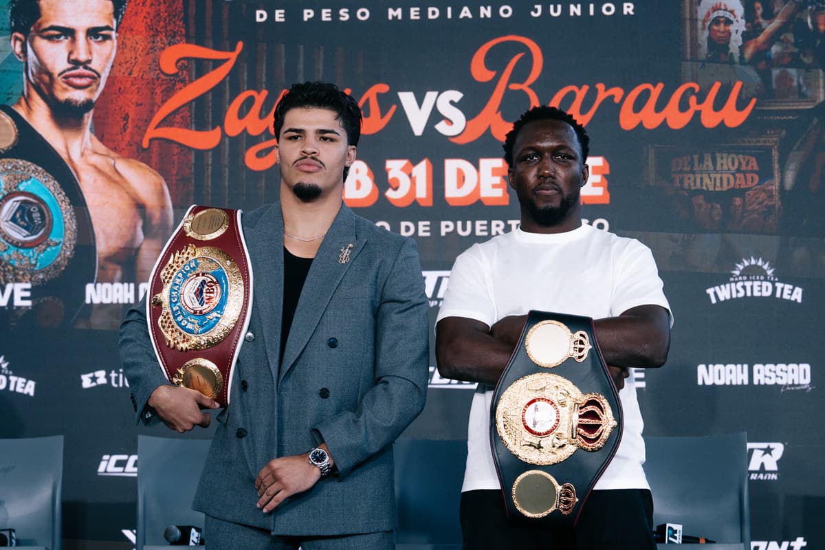 Zayas vs Baraou: First face-off at kickoff press conference - FIGHTMAG