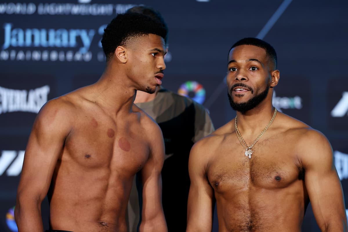 Photos: Muratalla and Cruz make weight for 135-pound title - FIGHTMAG