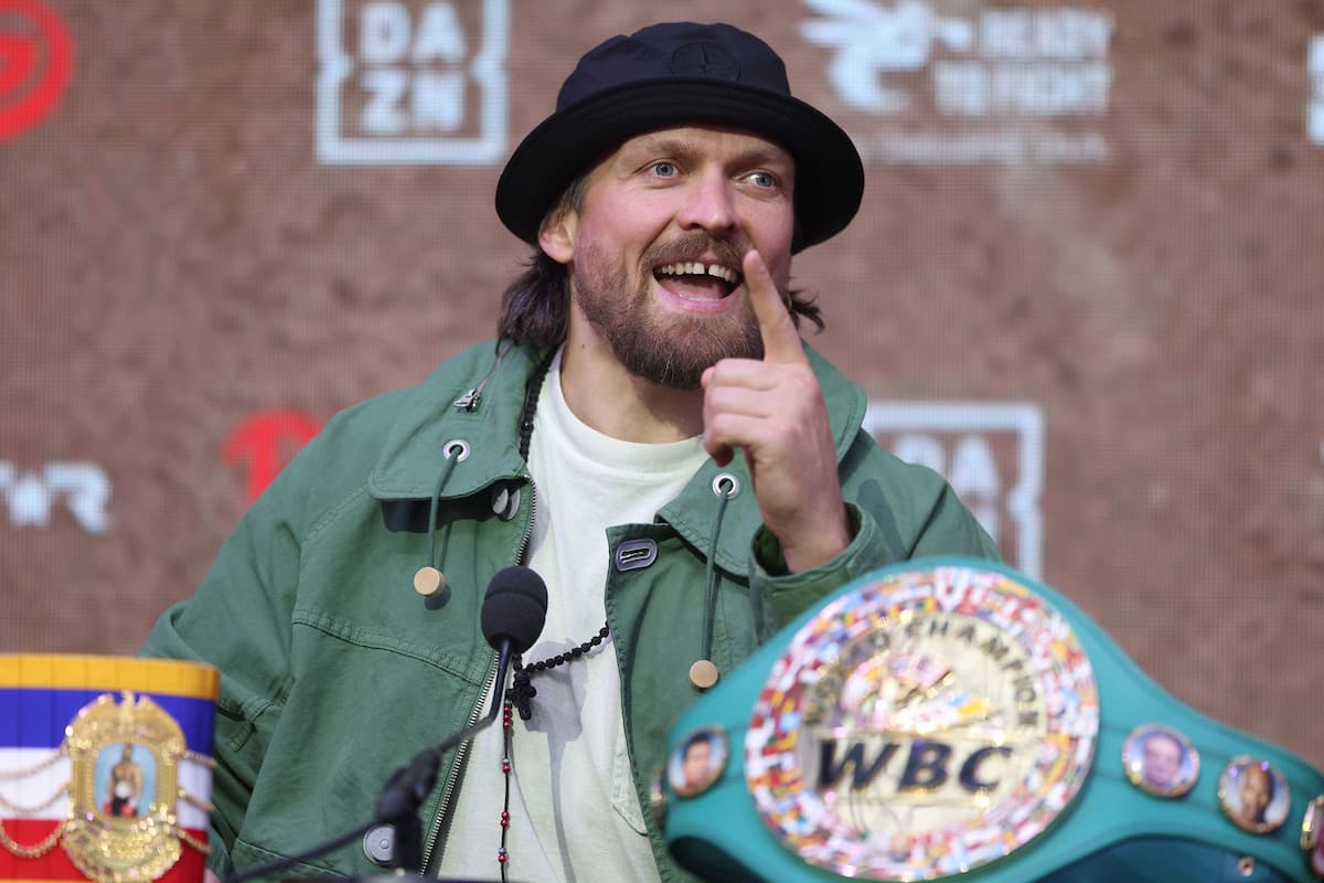 Photos: Usyk and Rico face off at launch press conference - FIGHTMAG