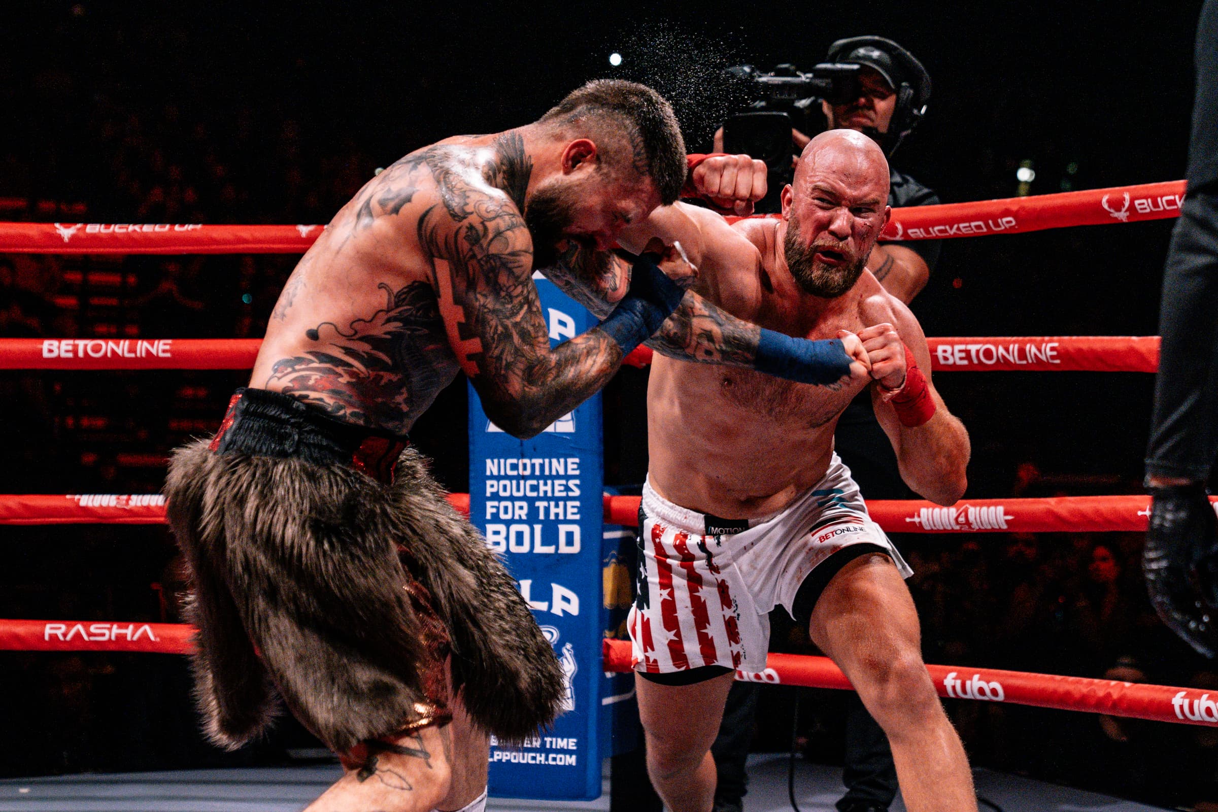 BKFC Blood 4 Blood live results: Cameron Delano stops Alex Terrible ...